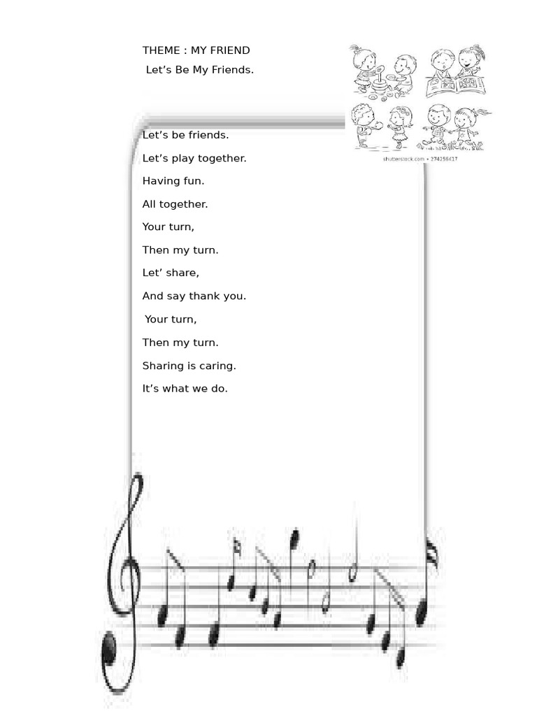 My Friend Worksheet Prepared by Cikgu Azlina | PDF