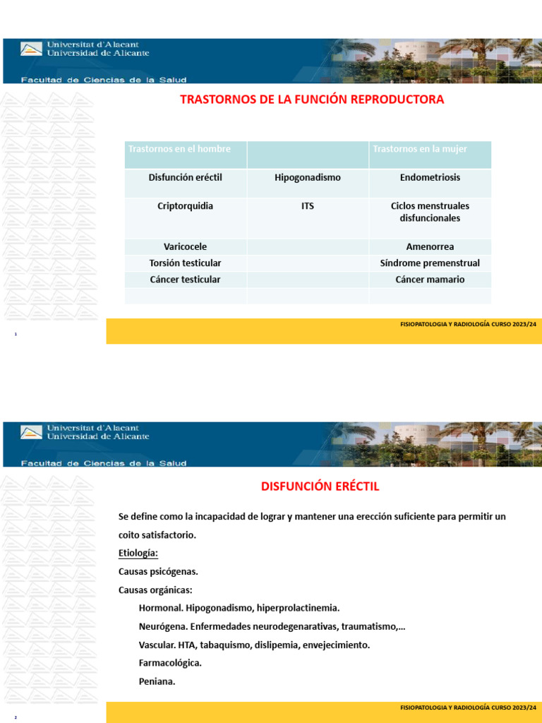 Tema16 - Trastornos de La Función Reproductora | PDF