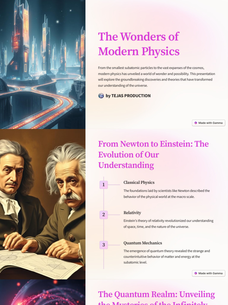 The Wonders of Modern Physics | PDF