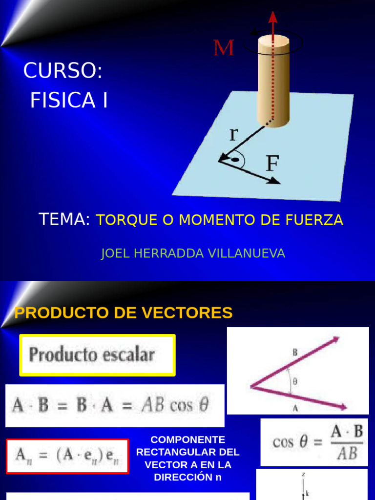Clases 3 y 4 Torque o Momento | PDF | Esfuerzo de torsión | Vector ...