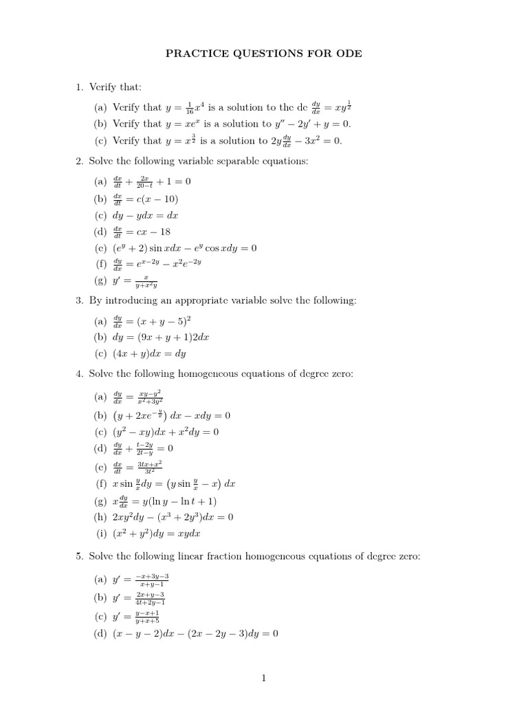 Practice Questions | PDF