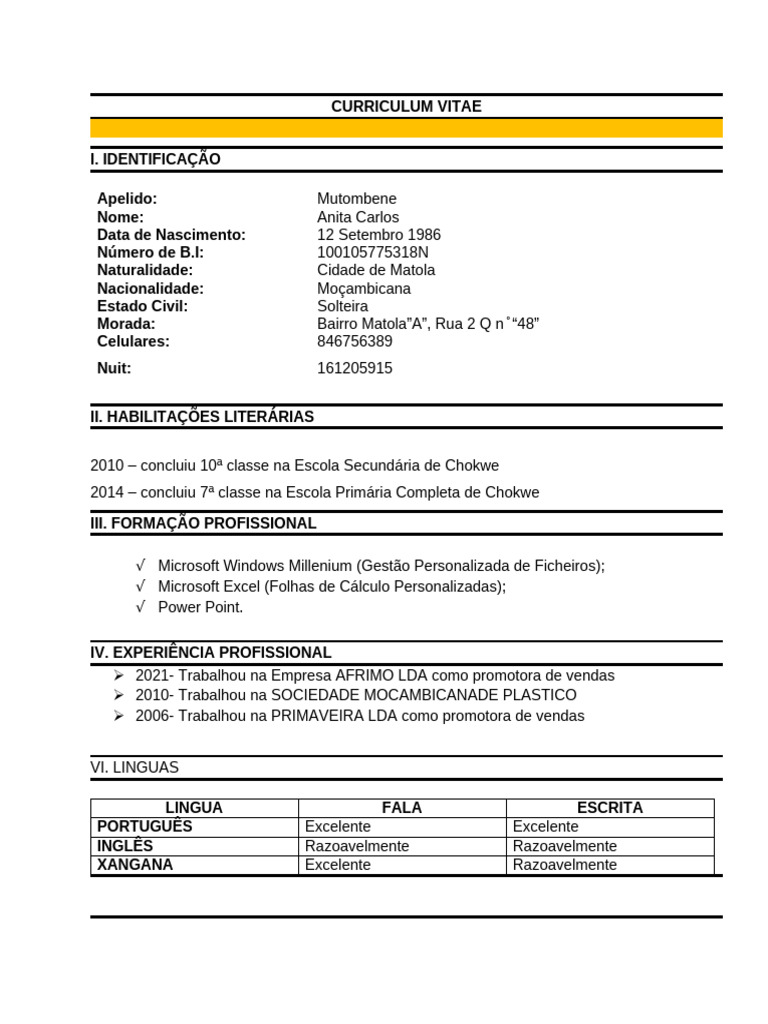 Curriculum Vitae - Cm[1] (Repaired) | PDF