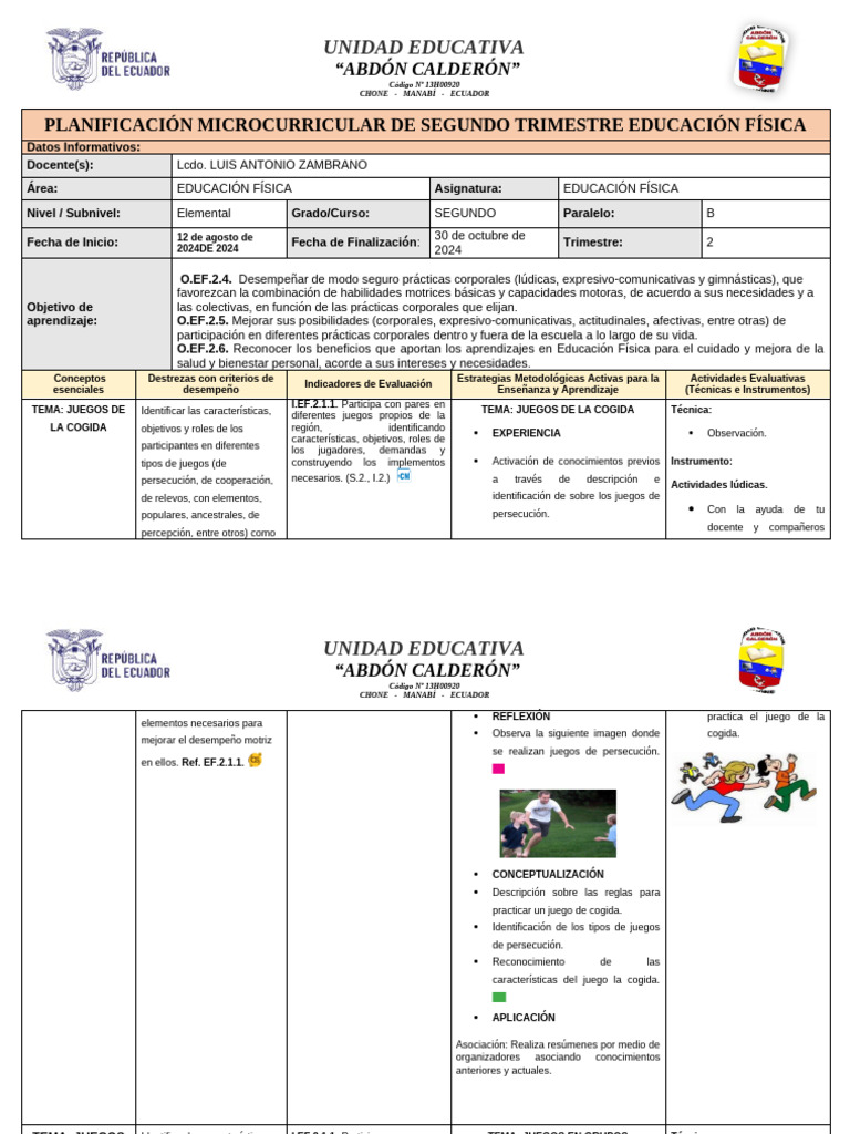 PLANIFICACION CULTURA F 2DO B SEGUNDO TRIMESTRE | PDF