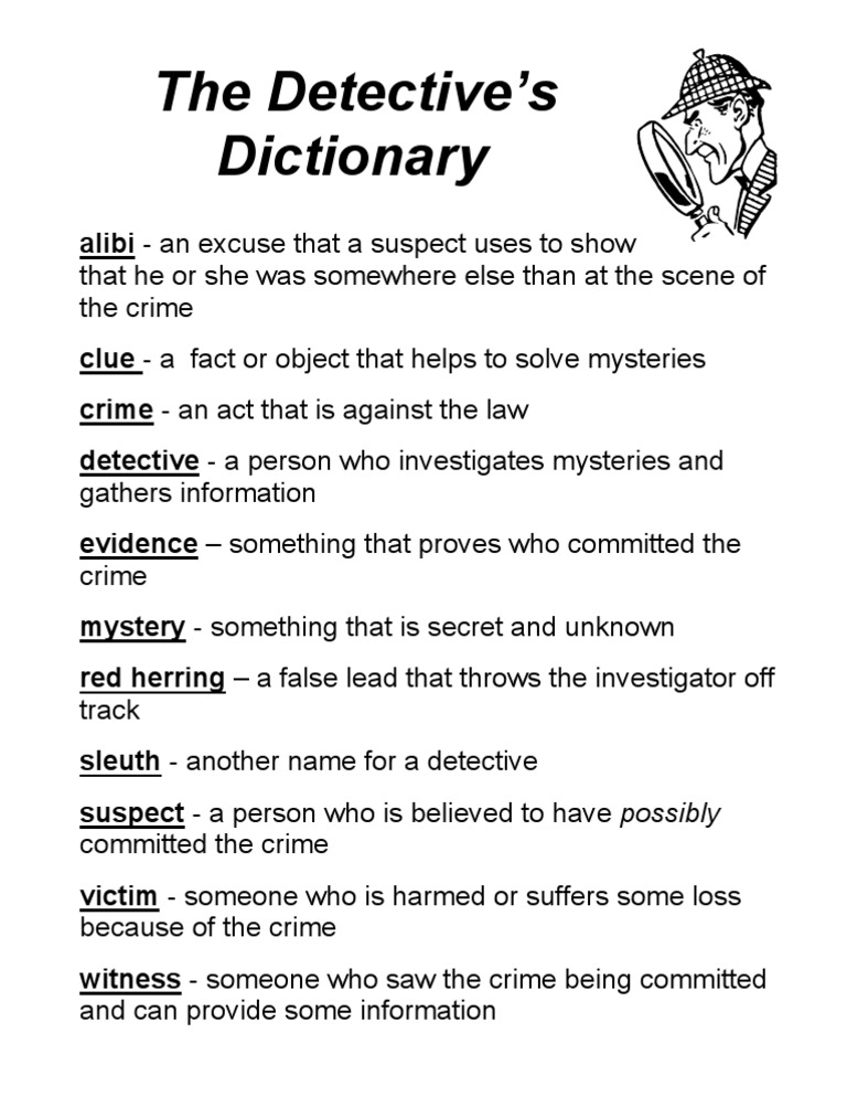 Detective Dictionary | PDF | Philosophy