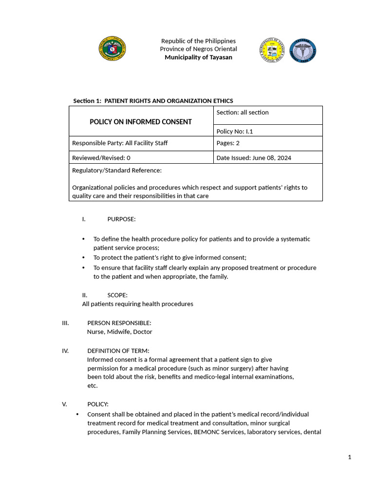 PCF Policies and Procedure Final3 | PDF