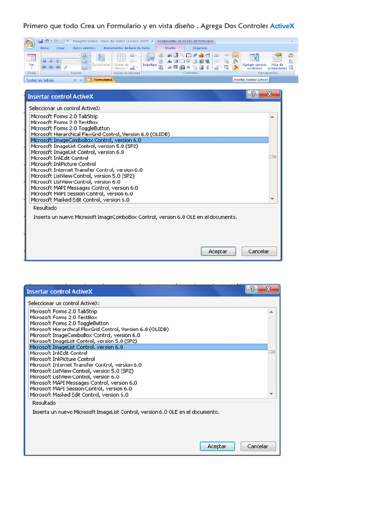 Crear Combobox Image | PDF