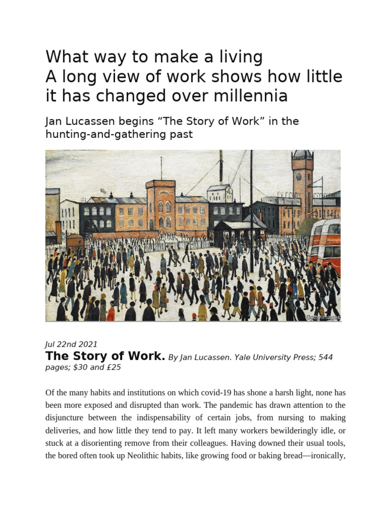What Way To Make A Living | PDF