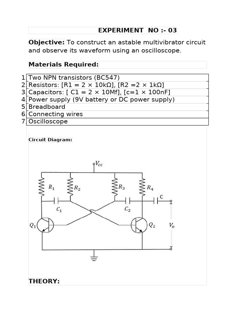 Astable Multiviberator | PDF