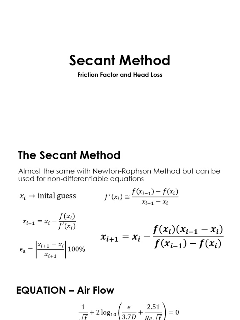 Secant Method | PDF