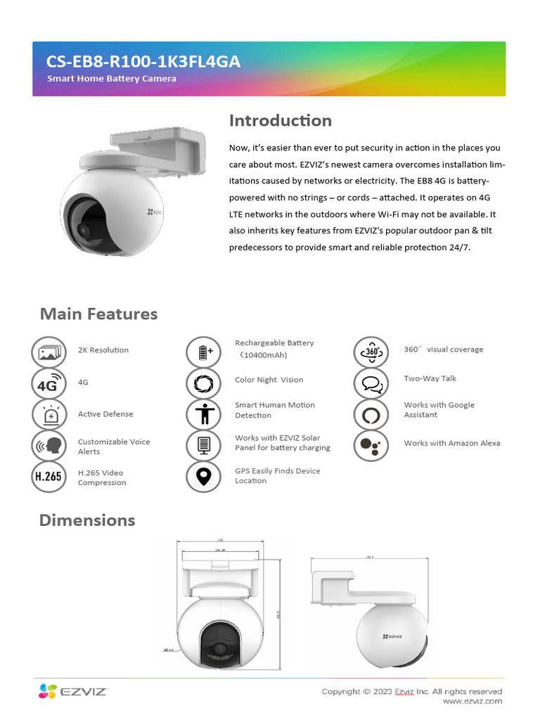 CS-EB8-R100-1K3FL4GA: Main Features | PDF