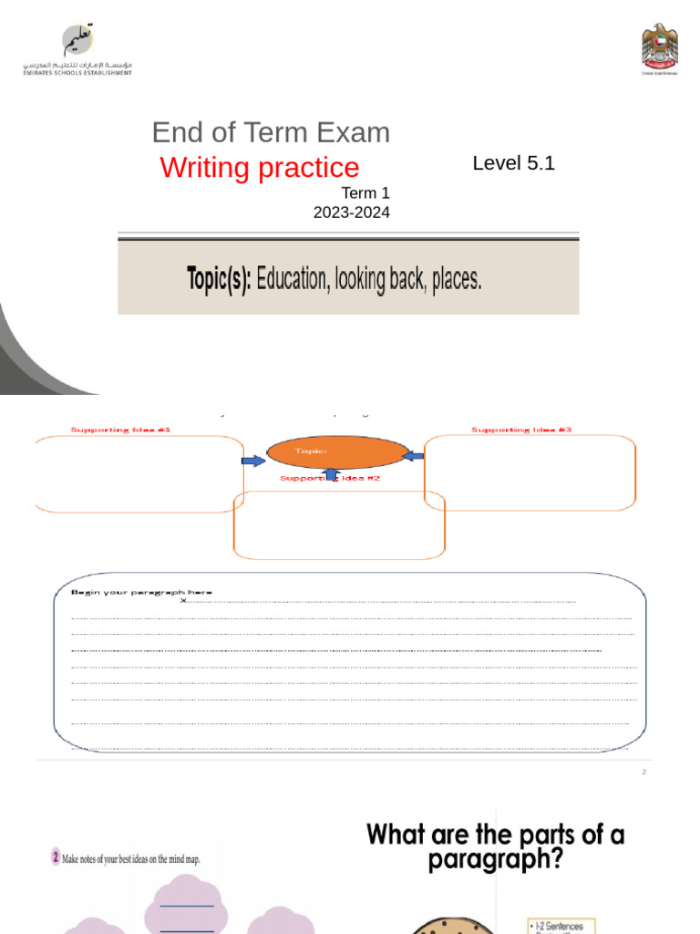 Grade 8 Level 5.1Writing T Practice Erm 1_2022-2023 | PDF