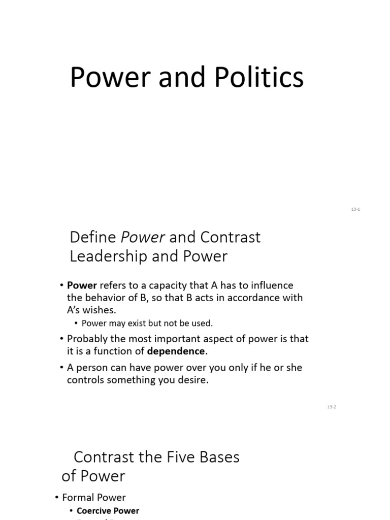 Power Politics | PDF