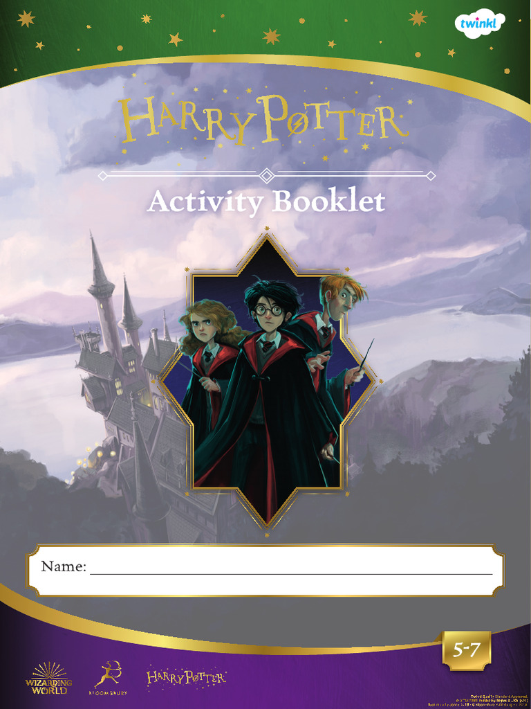 T e 1685026391 Harry Potter Activity Booklet Ages 5 7 Ver 1 | PDF