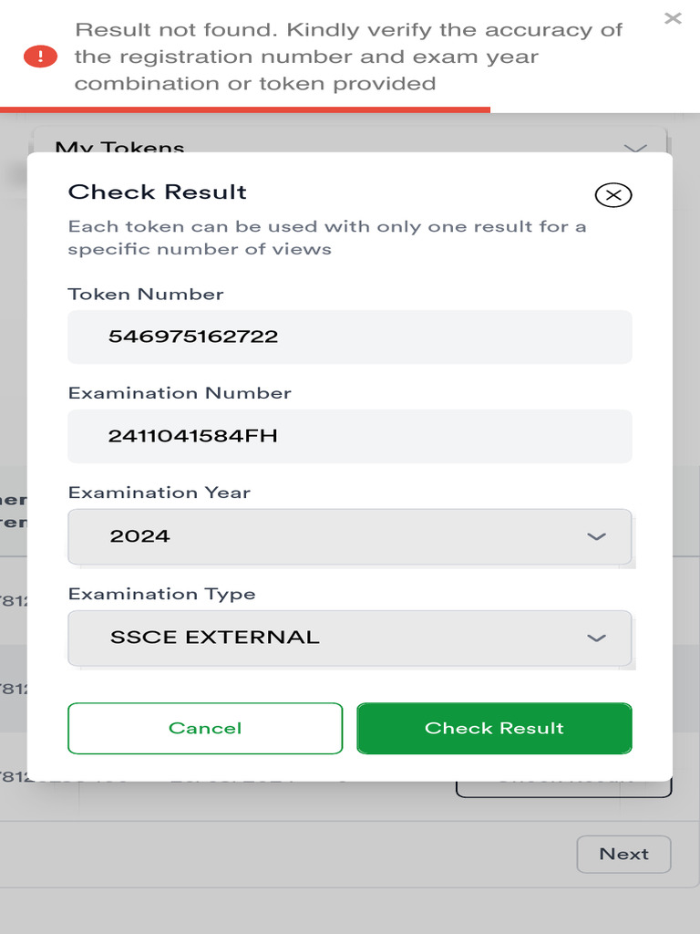 NECO Results Portal | PDF