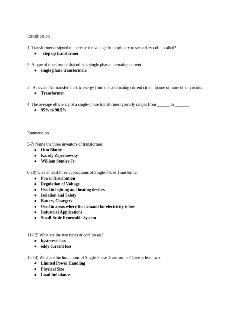 Single Phase Transformer | PDF | Computers | Technology & Engineering