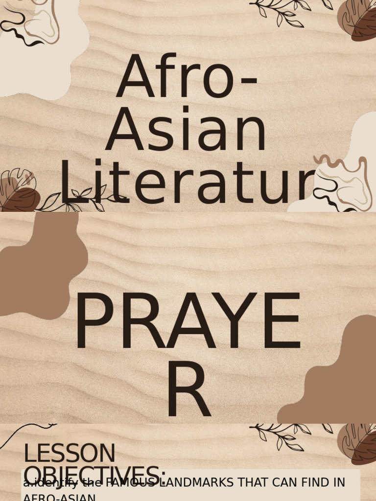 Afro Asian Literature | PDF