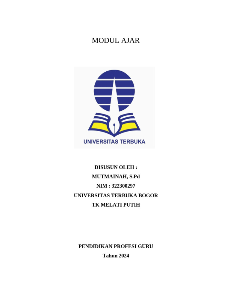 Modul Ajar UKIN-UKPPG (BU INA) | PDF