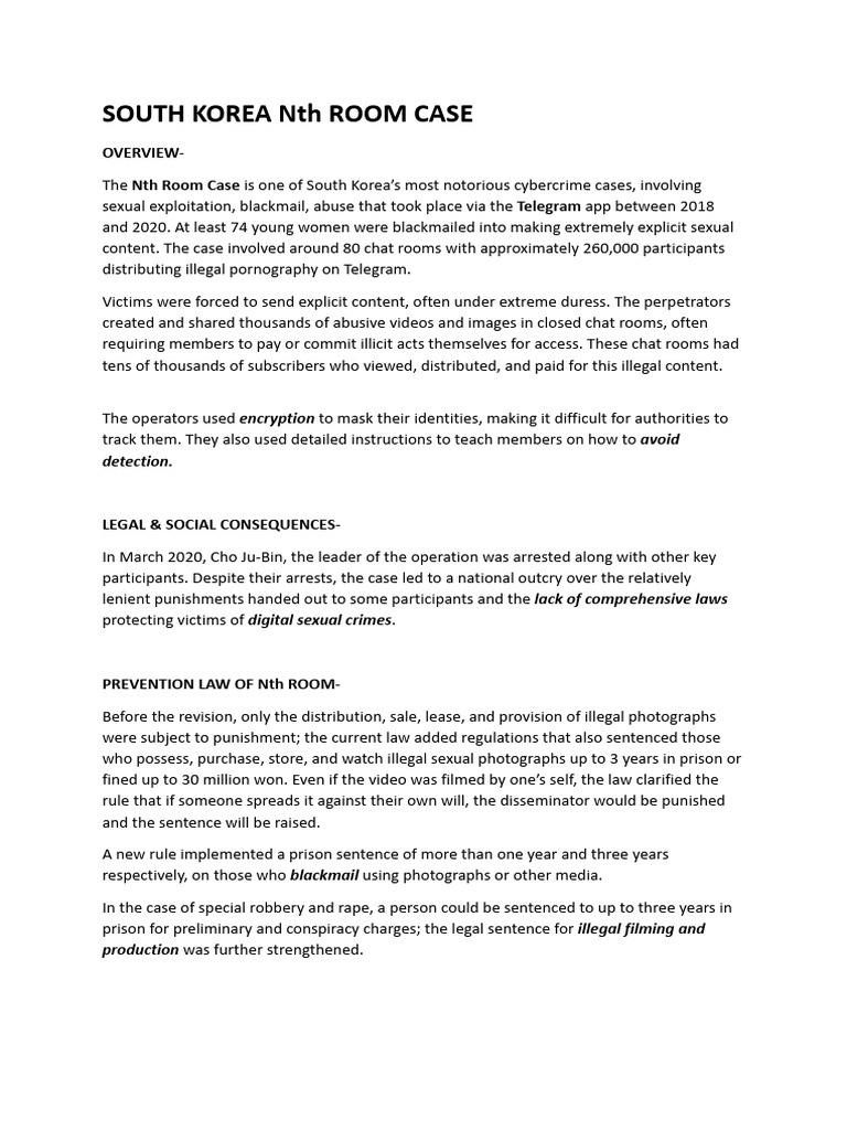 South Korea NTH Room Case | PDF