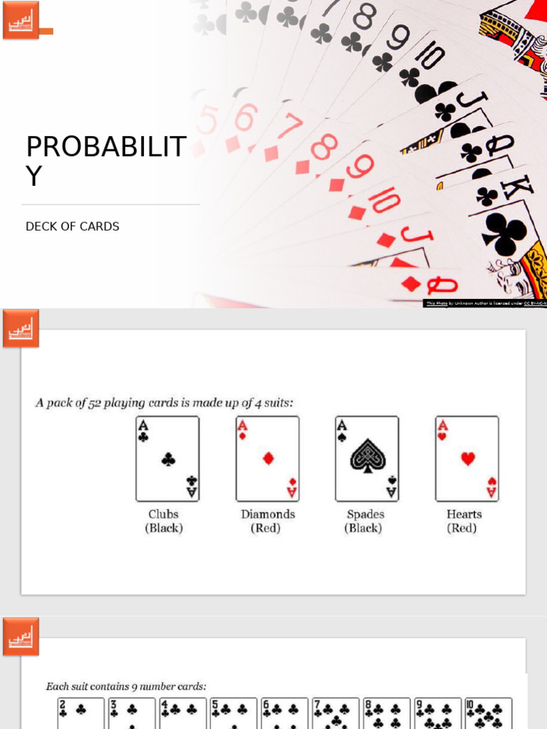 Probability - Deck of Cards | PDF