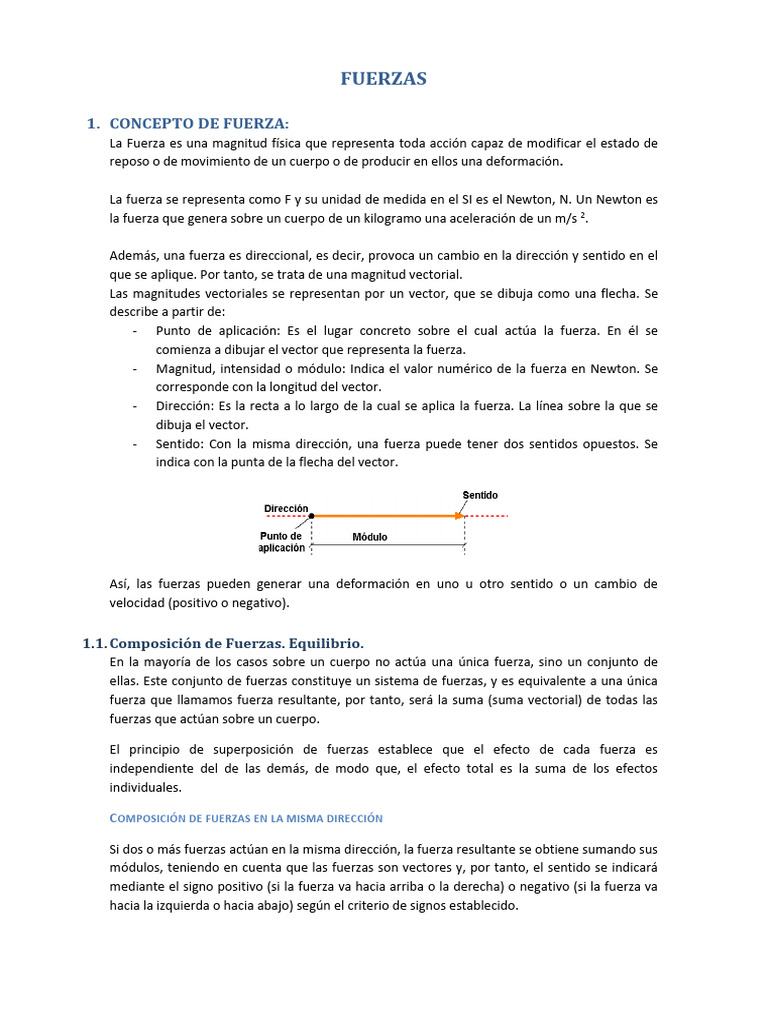 Teoría_Fuerzas | PDF