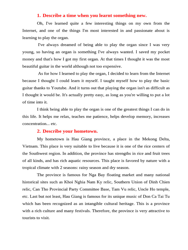 Topic Speaking | PDF