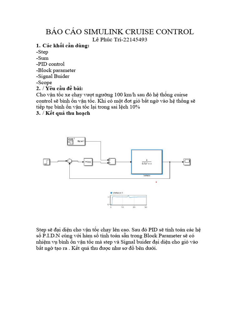 Simulink Cruise Control | PDF