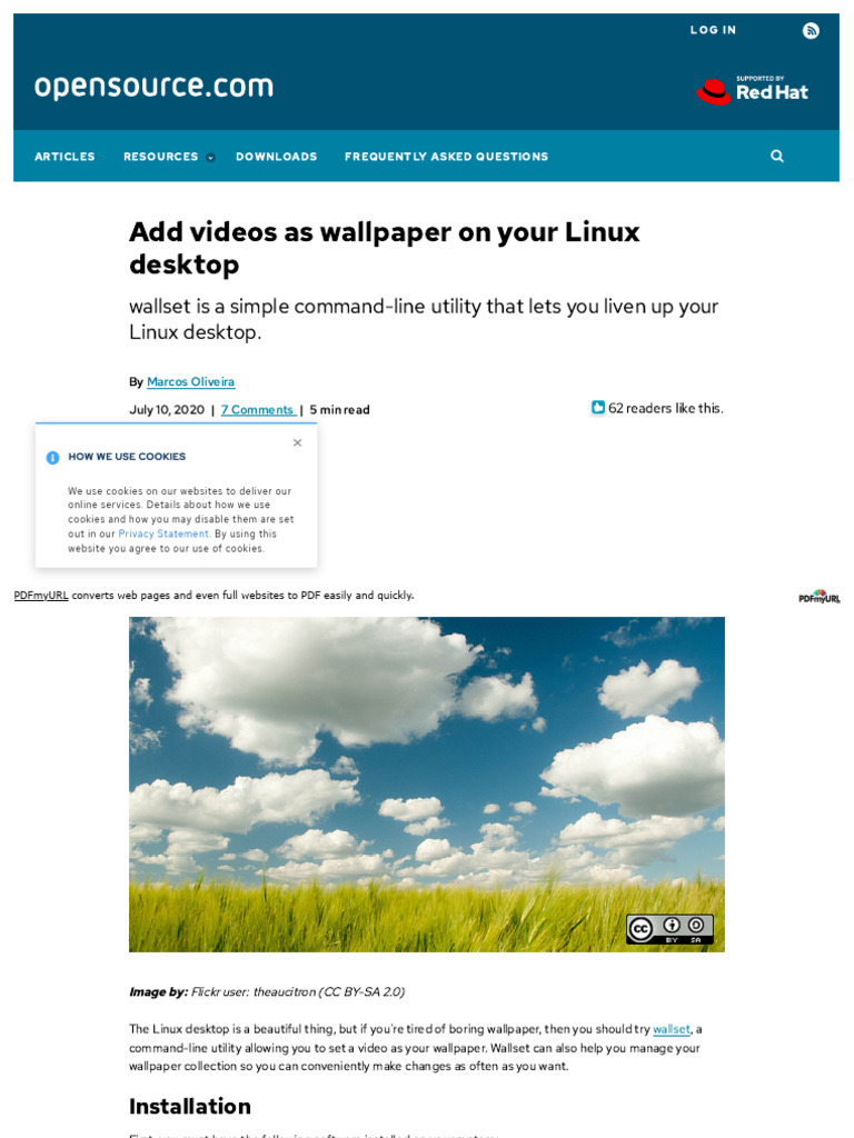 Opensource Com Article 20 7 Linux-Wallset | PDF