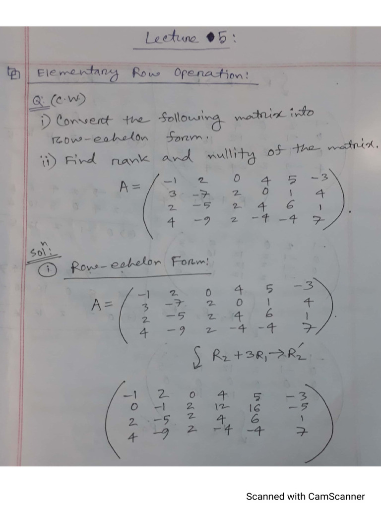 Hand Note (Matrix) | PDF