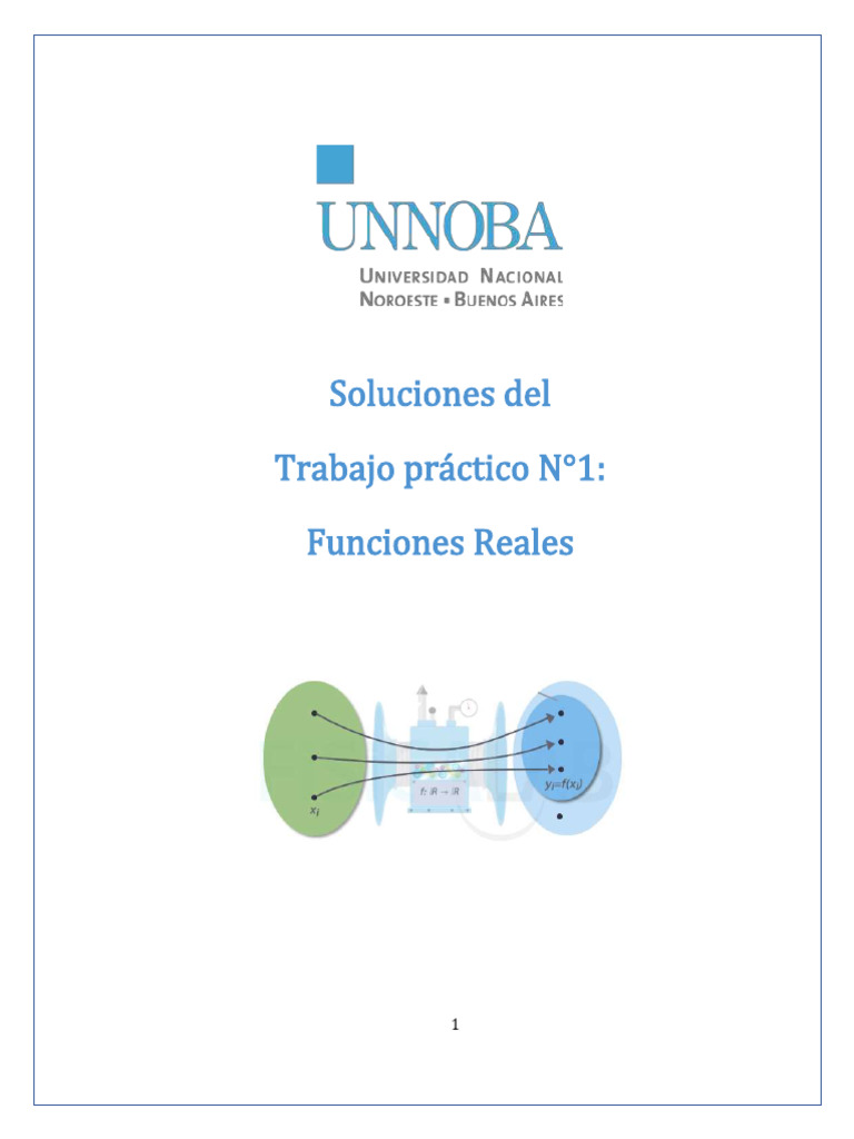Soluciones de La Práctica 1 Funciones | PDF | Función (Matemáticas) | Análisis complejo