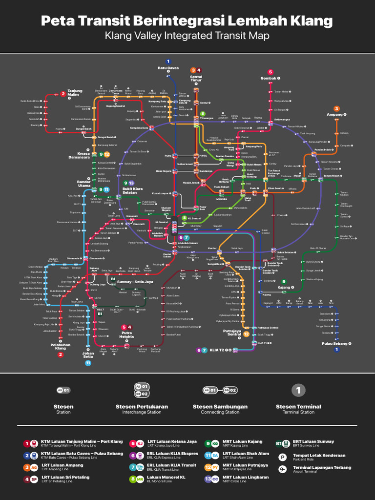 Transit Map Klang Valley (By Haziq) | PDF