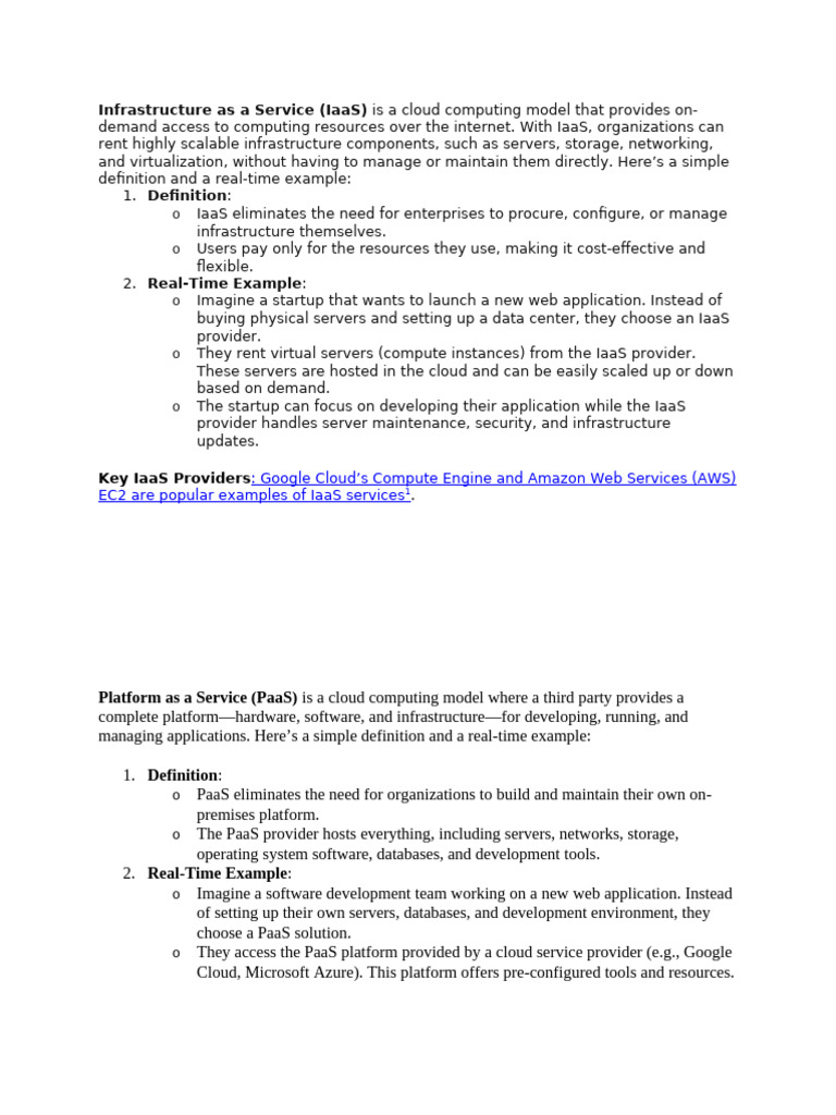 Infrastructure As A Service | PDF