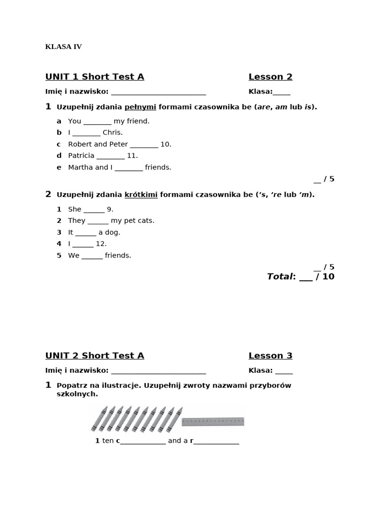 KLASA_IV-JEZYK_ANGIELSKI | PDF