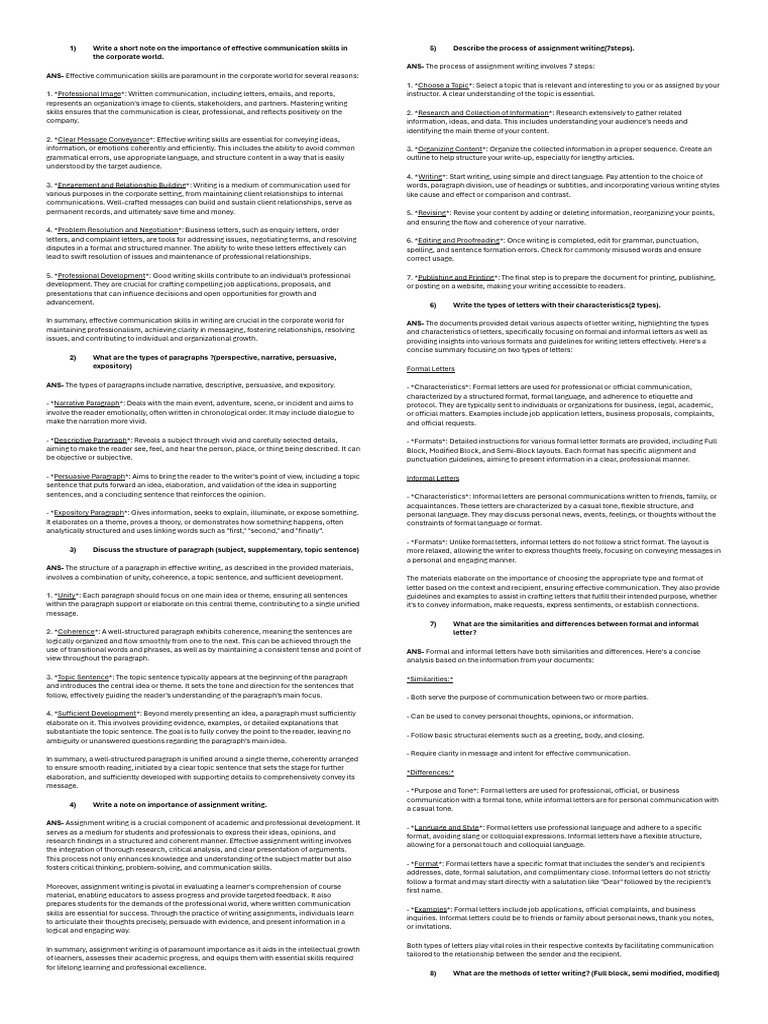 Question Bank | PDF