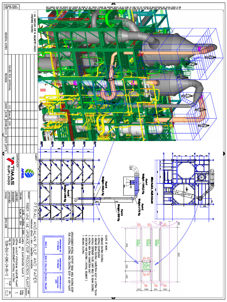 Arrangement Support Beam For Ducting - 1 Existing ECRP SOP Project (27 Jan' 24) | PDF