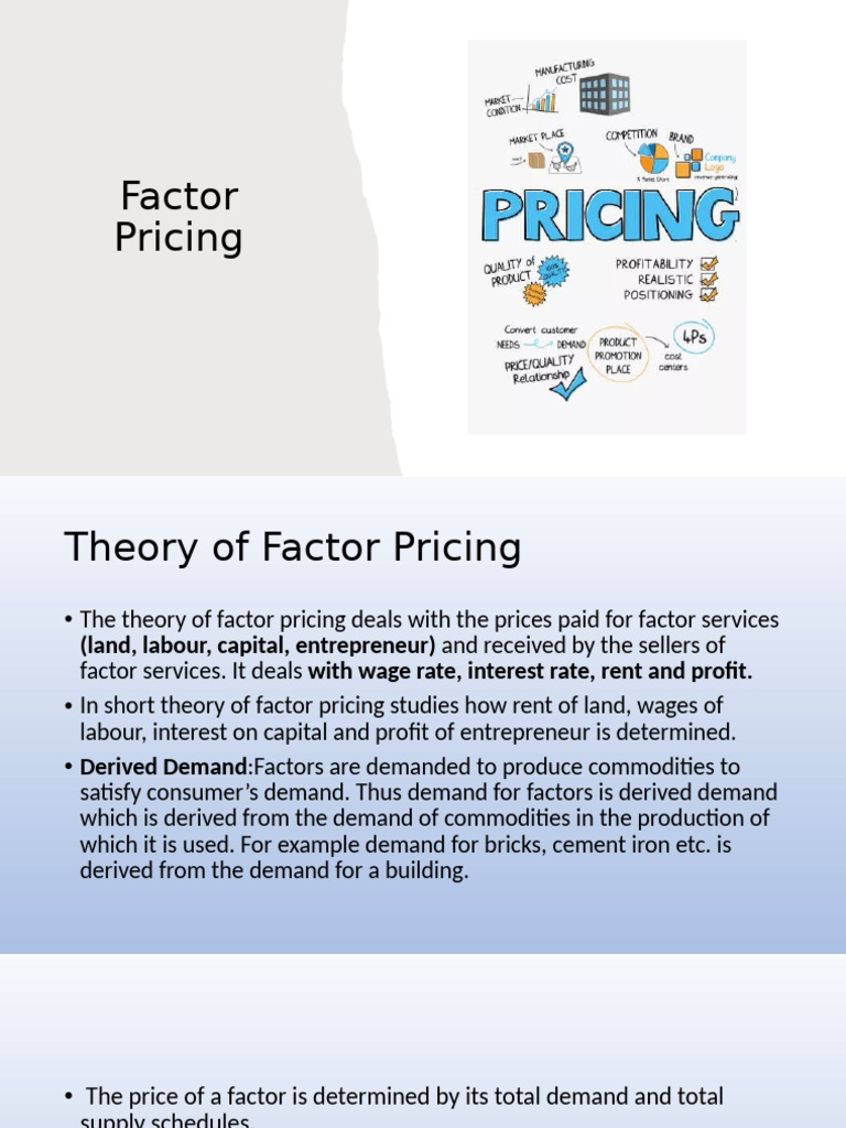 Factor Pricing | PDF