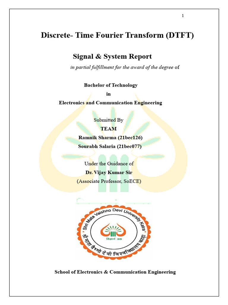 Ramnik Report Signal System | PDF