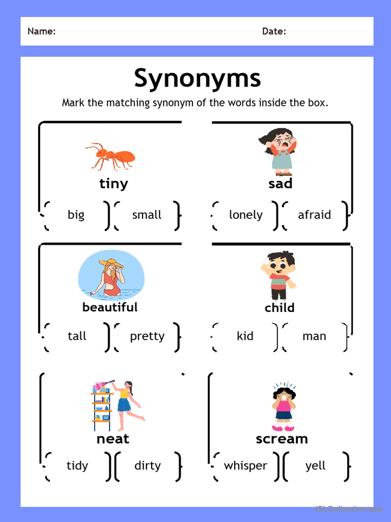Practice Synonyms | PDF