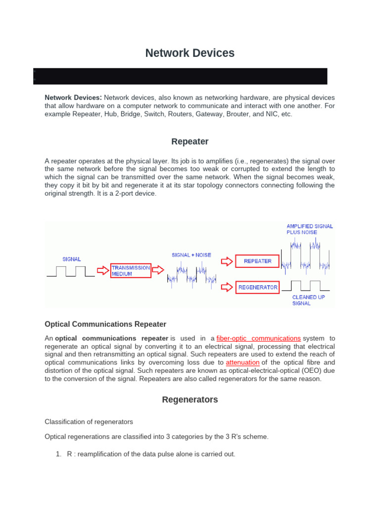 Network Devices | PDF