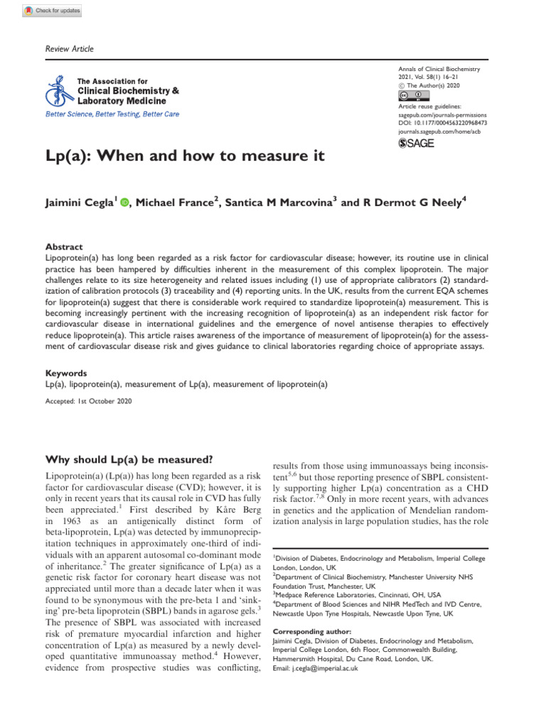 Cegla Et Al 2020 LP (A) When and How To Measure It | PDF