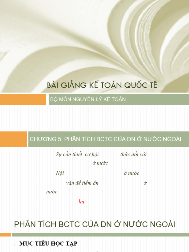 Chương 5_Phân tích BCTC quốc tế | PDF