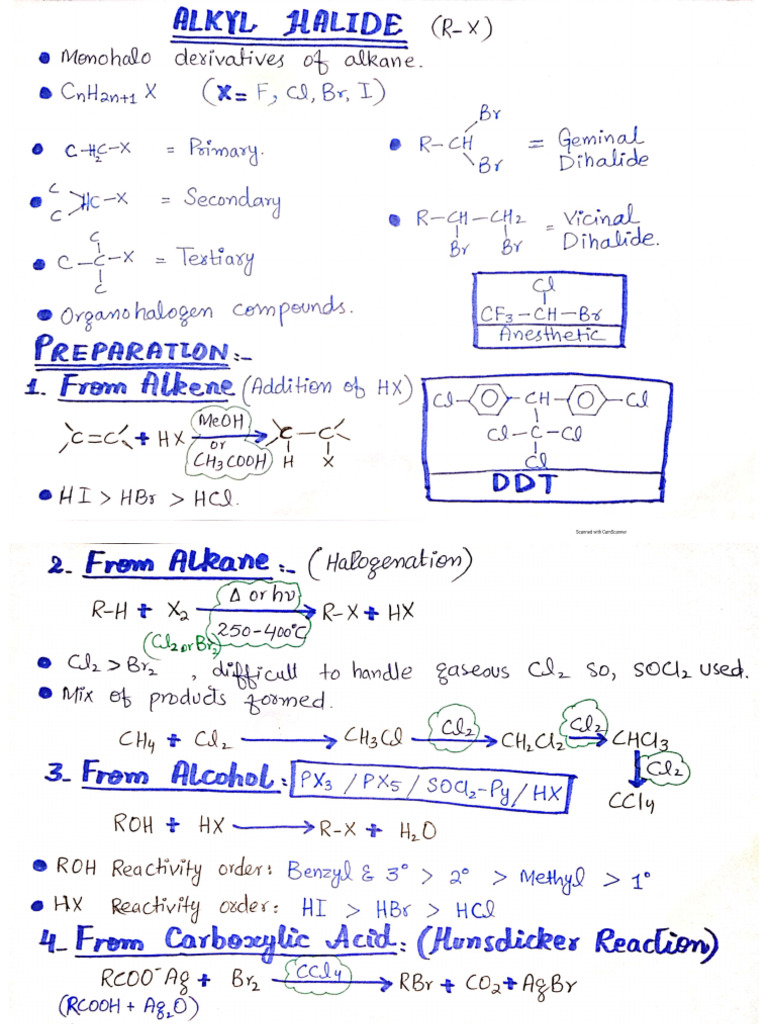 Alkyl Halide | PDF