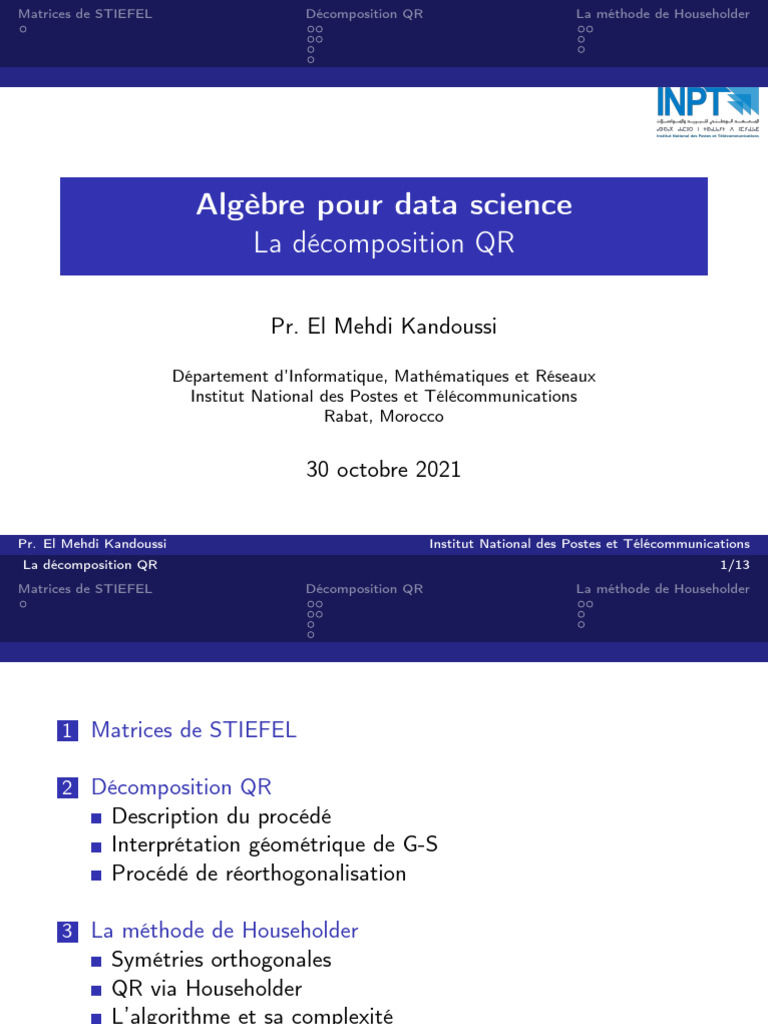 Décomposition QR | PDF