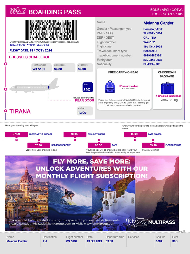 BoardingCard 382103996 CRL TIA | PDF