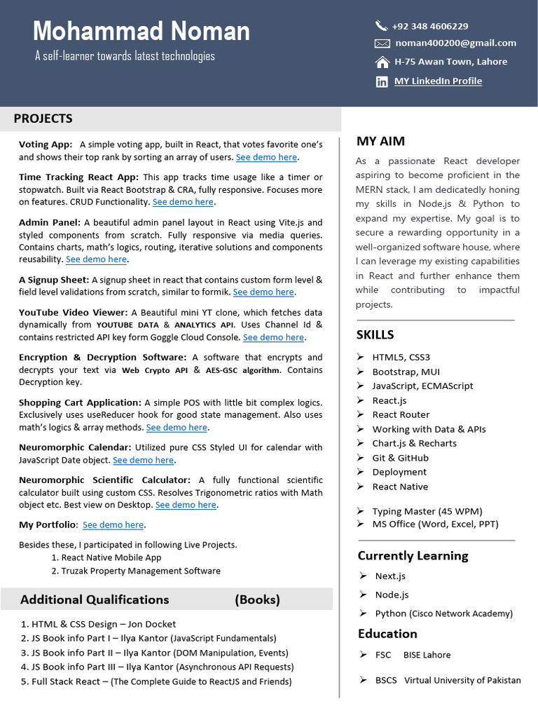 MyResume A3c2b51a | PDF