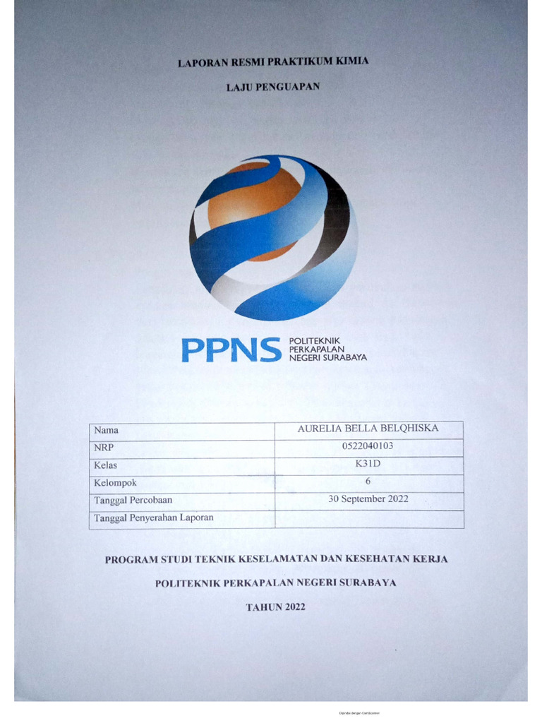 Lapres Laju Penguapan Kel 6 | PDF