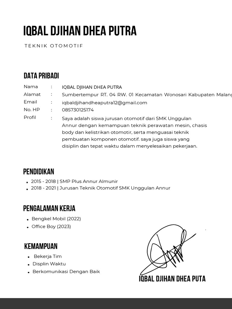 CV IQBAL DJIHAN - PDF - 20240821 - 120822 - 0000 | PDF