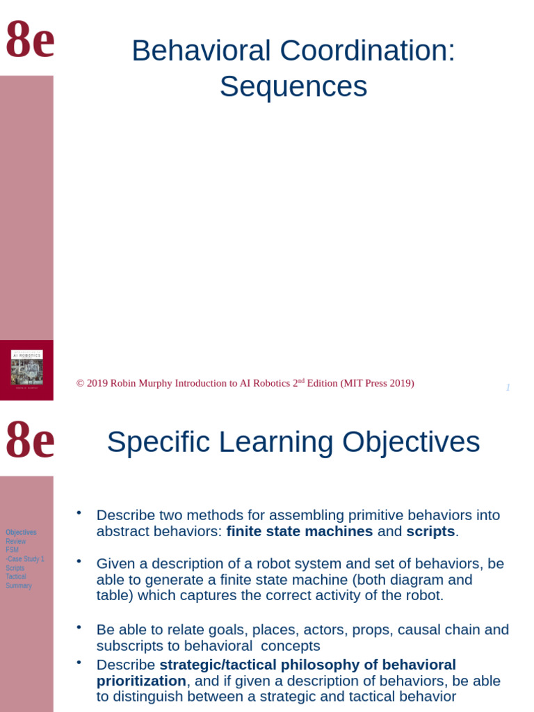 CH 8 e Behavior Coordination Sequences | PDF