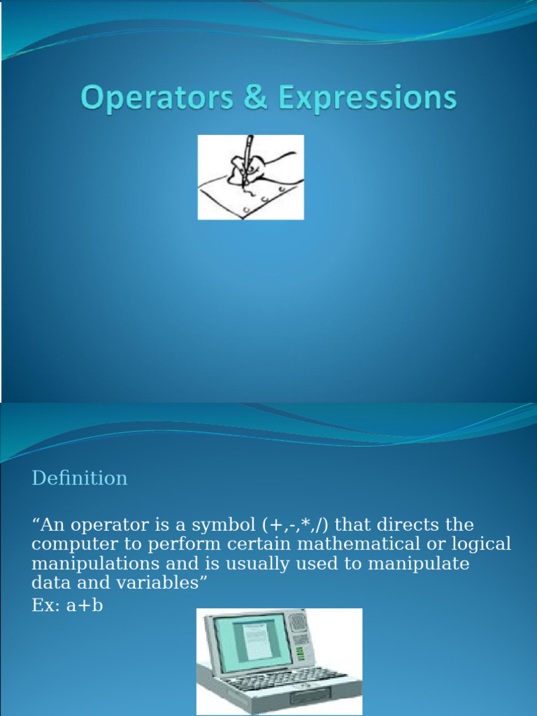 Operators & Expressions | PDF