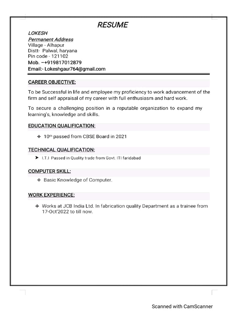 Lokesh Resume | PDF