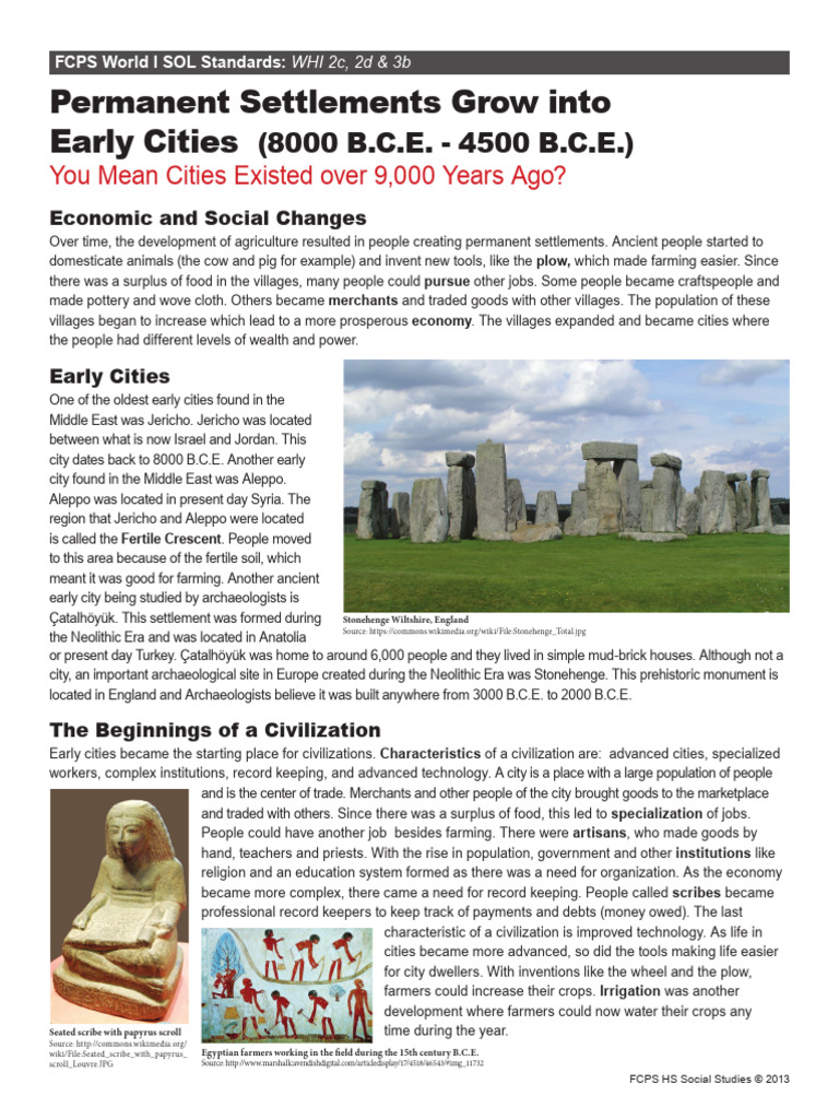 Early Cities | PDF